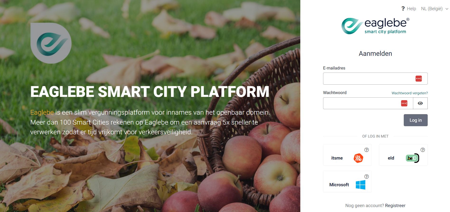 Jouw foto op de Eaglebe inlogpagina - Eaglebe